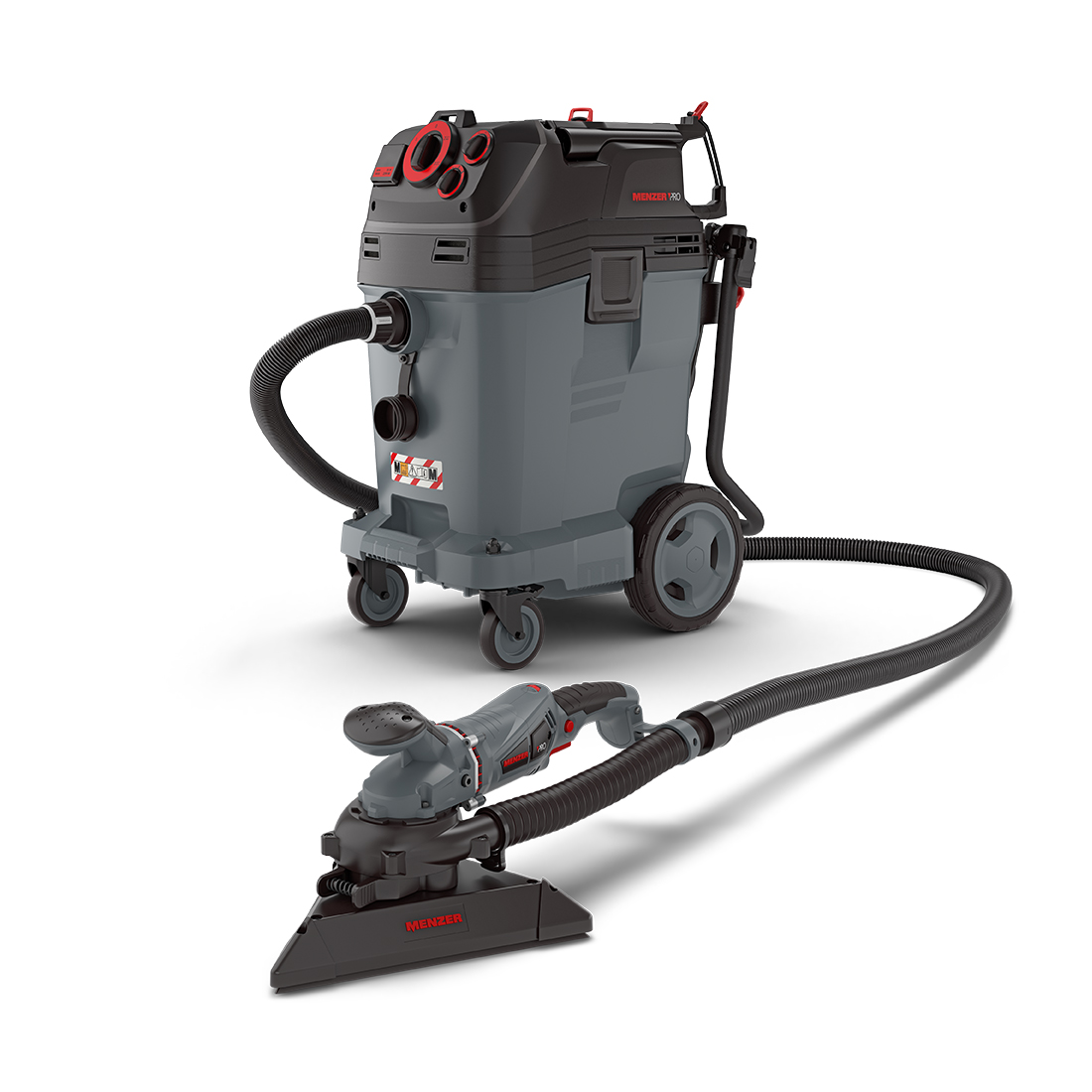 MENZER TSW 225 PRO + VCM 550 PRO | Schleifkit für nahezu staubfreies ...